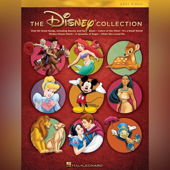 Disney | Other | New Disney Collection Easy Piano Sheet Music Song Book ...